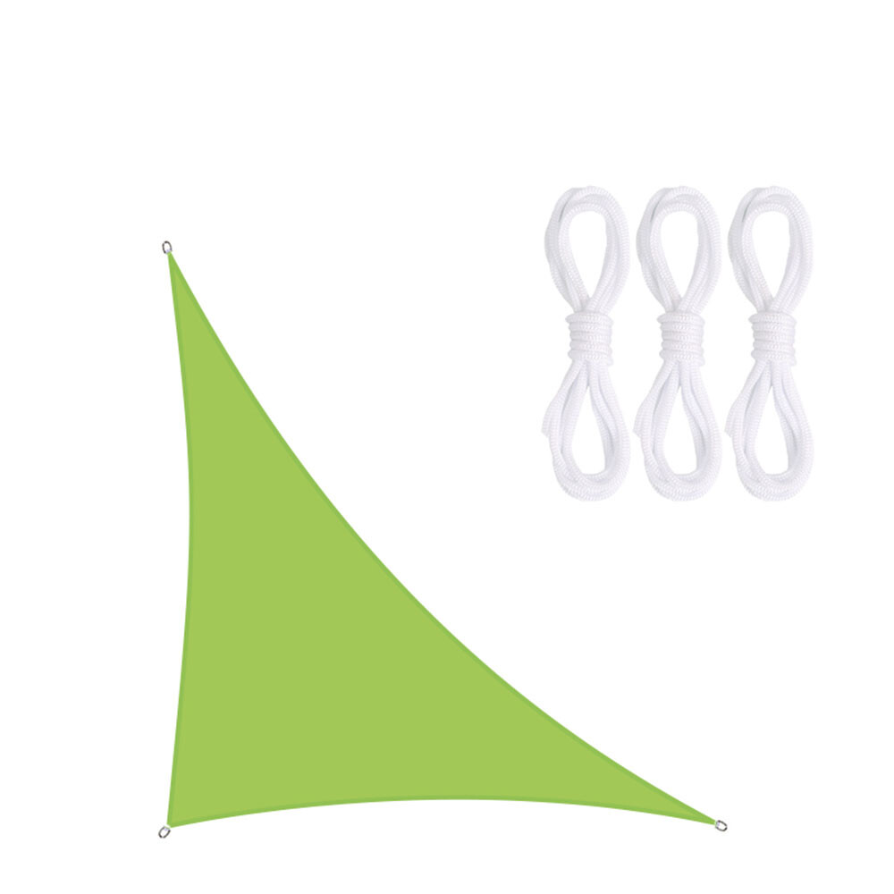 (Green, 4m x 4m x 5.7m) Youngshion Right-angled Triangle Sun Shade Sail ...