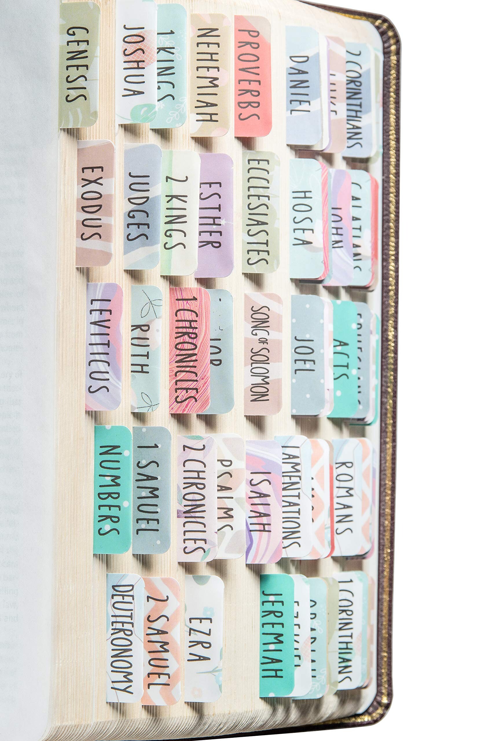 DiverseBee Laminated Bible Tabs Large Print Easy to Read Personalized ...