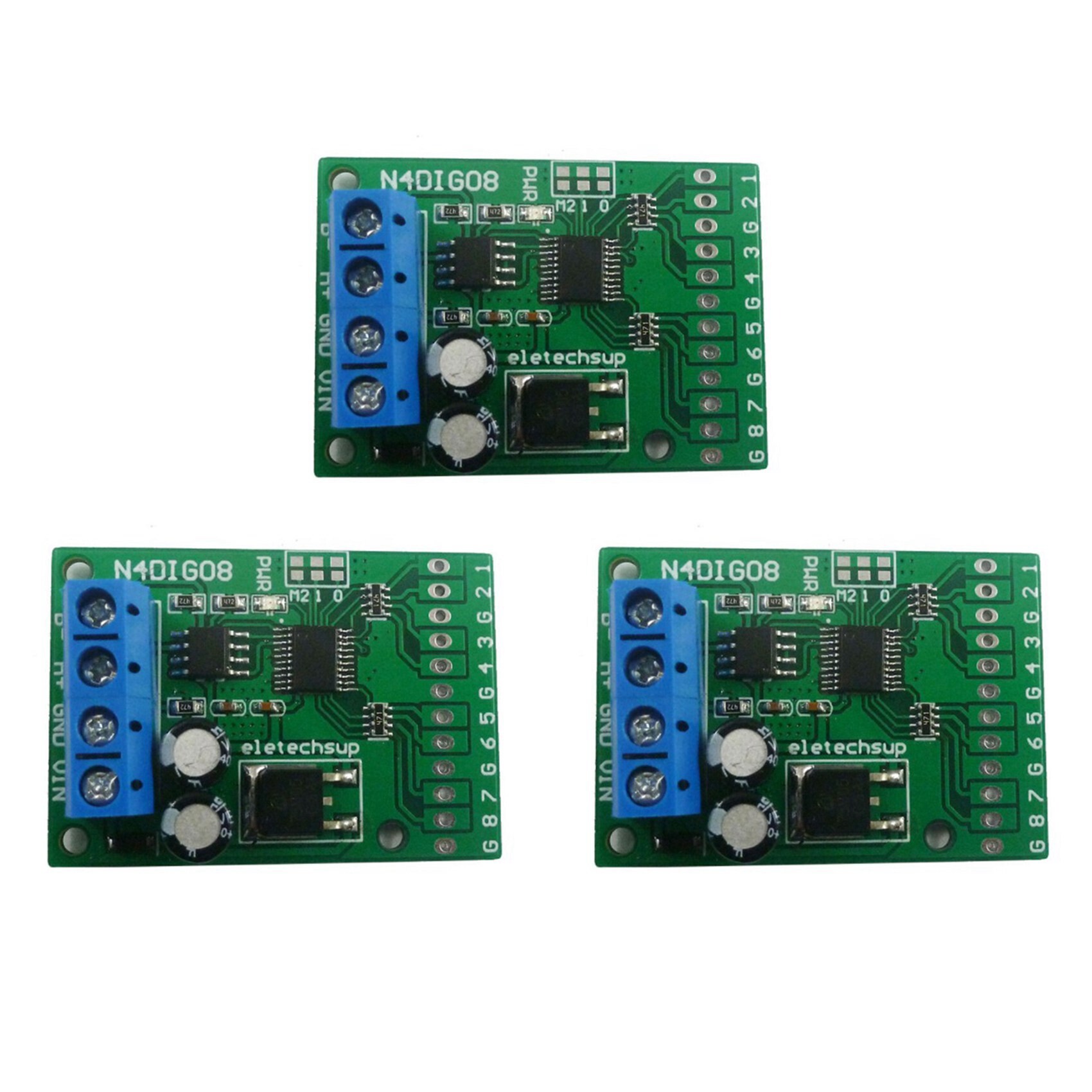 3X 8Ch Input/Output Digital Switch TTL LvTTL CMOS RS485 IO Control Module Modbus Rtu Board for ...