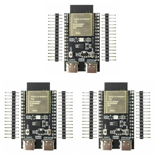 3X ESP32-C6-DevKitC-1-N4 ESP32-C6 Development Board Core RISC-V WiFi Module Type-C on OnBuy
