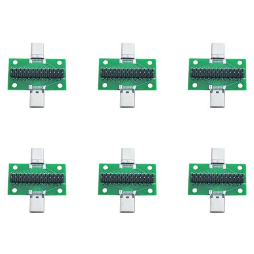 6X Male to Female Type C Test PCB Board Universal with USB 3.1 Port 20 ...