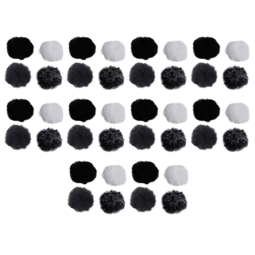 40X Universal Lavalier Microphone Furry Fur Windshield Wind Muff Soft ...