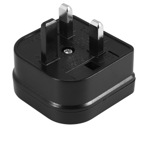 Euro 2 Pin to 3 Pin Converter Plug Adapter Black on OnBuy