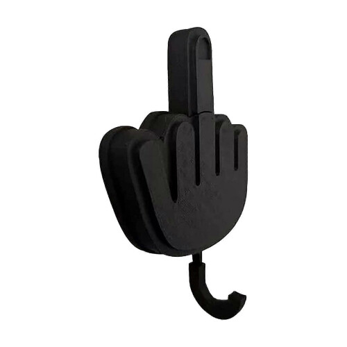 Retractable Middle Finger Key Hook, Middle Finger Self Adhesive Key ...