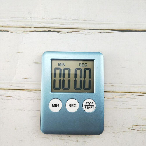 (blue) Super Thin LED Digital Screen Kitchen Timer Square Cooking Count ...