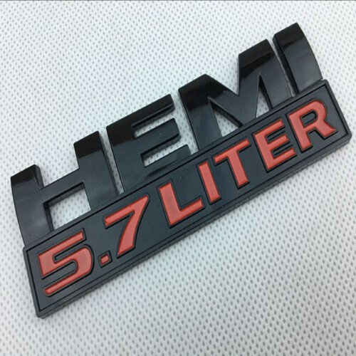 Set 7pcs Black Dodge Ram 1500 4x4 Hemi Emblem Badge Letters Logo ...