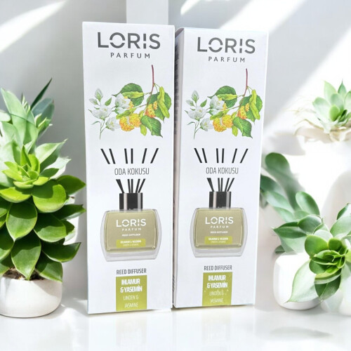 2 x Loris Reed Diffuser Air Freshener Linden And Jasmine 120ml on OnBuy