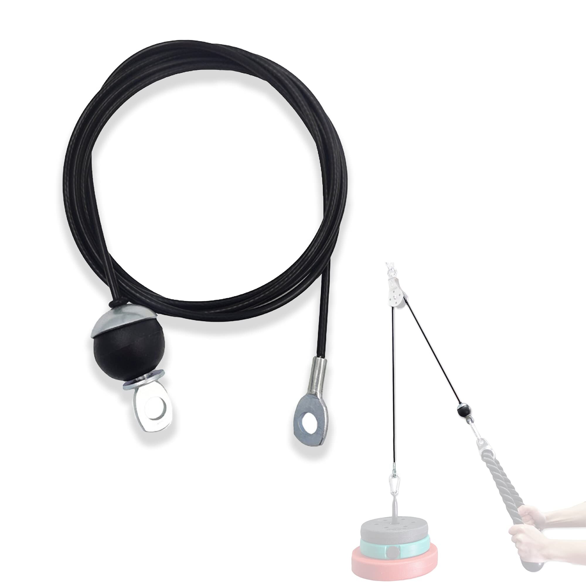 J Bryant Fitness Gym Replacement Cable Fitness Pulley Cable Thick 0 ...
