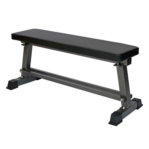Wiltec Flat Bench with Dumbbell Rack Weight Bench Weight Lifting ...