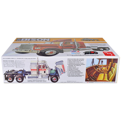 Skill 3 Model Kit Chevrolet Bison Truck Tractor 1/25 Scale Model by AMT ...