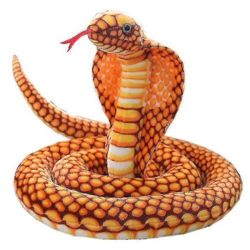 (yellow) Cobra Snake doll Giant Cobra Snake Stuffed Animals Plush Toys ...