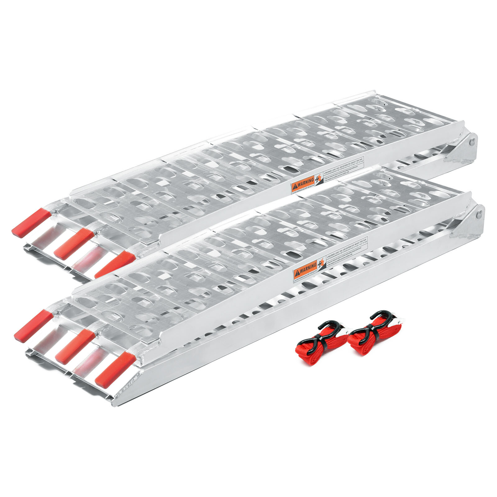 2x folding loading ramp scooter ramp ATV Quad portable aluminium 223cm ...