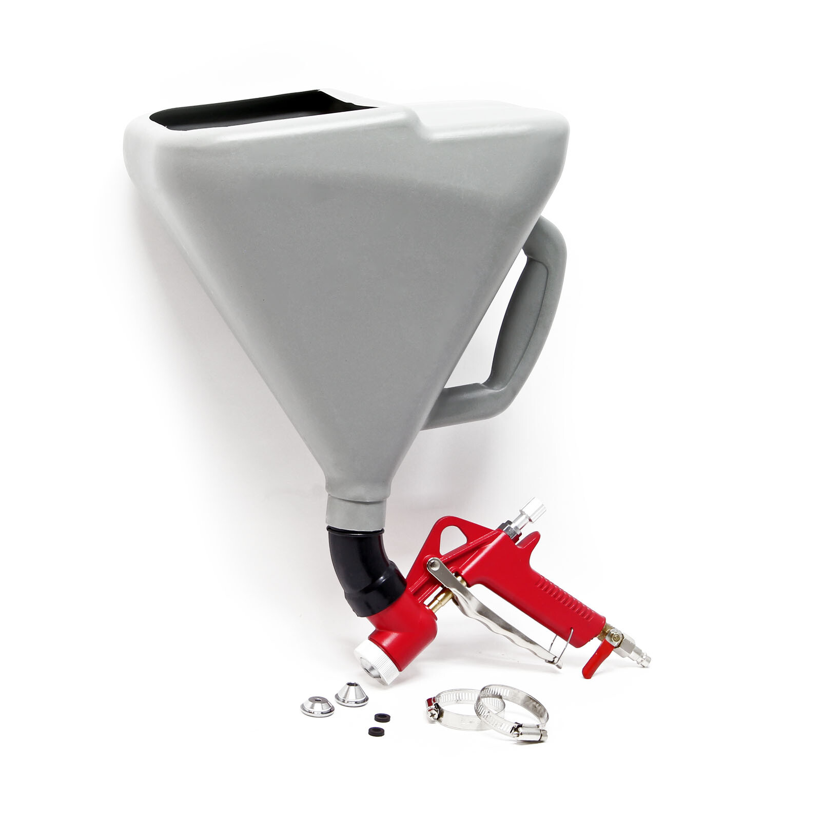 Air Texture Spray Gun with 7.5 Litres Hopper and 3 Nozzles (4mm, 6mm ...