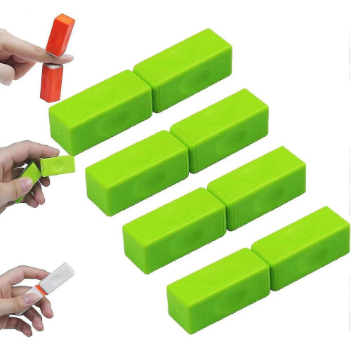 (Green) 4pcs Bounce Bricks, Magnetic Building Blocks, Magnetic Fidget ...
