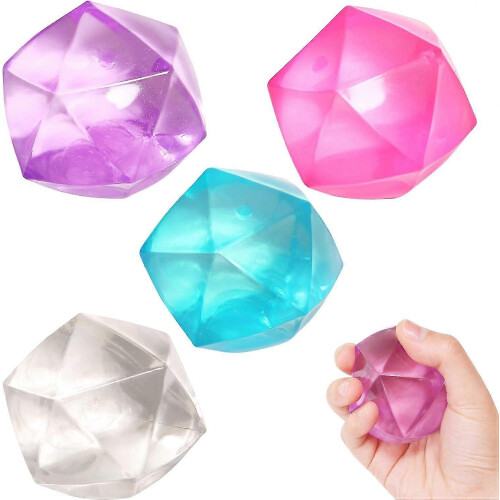 (3pcs) Random Color Ice Cube Squishy Stress Cube Stress Balls, Malt ...