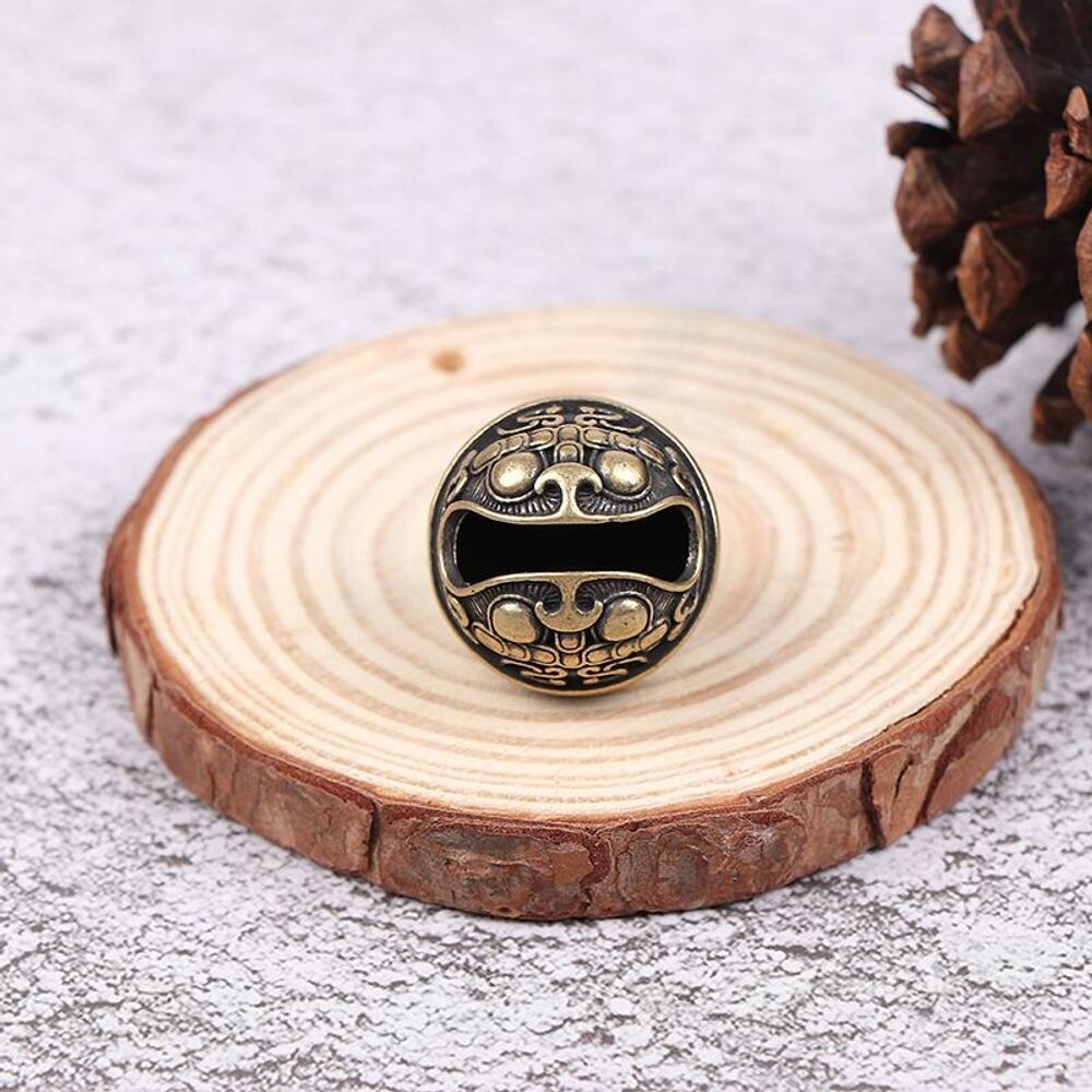 Brass Drop Bell Chinese Good Luck Tinkle Bell Charm For Bracelet And ...