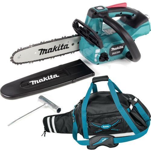 Makita DUC254Z 18v LXT Cordless Brushless 25cm Chainsaw Top Handle Bare + Bag on OnBuy