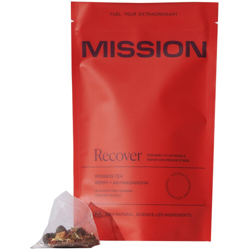 MISSION - Recover Tea - Rooibos Tea with Berry & Ashwaganda - Aid ...