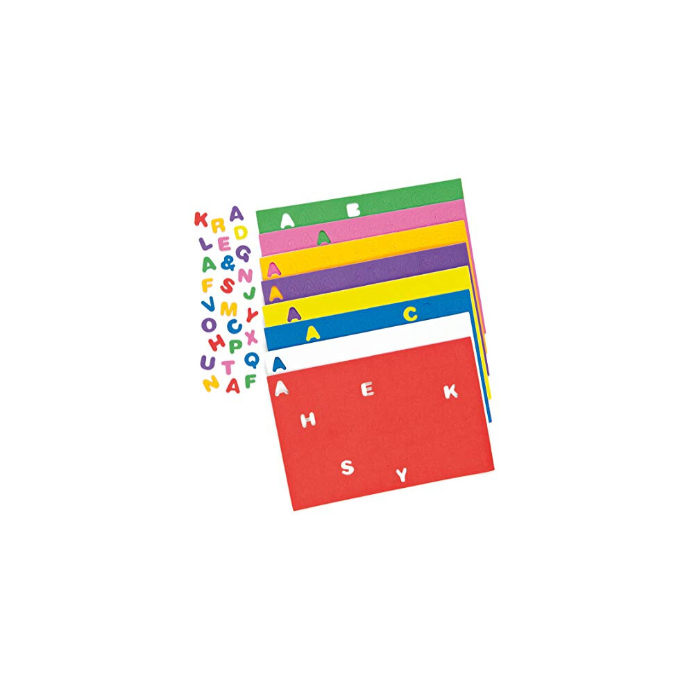 Baker Ross EC170 Self Adhesive Uppercase Alphabet (Pack of 600) Puffy ...