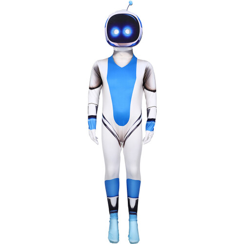 Astro Bot Cosplay Costume Jumpsuit Party Fancy Dress Bodysuit for Kids ...