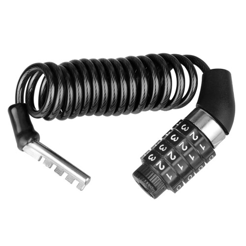 Candado de cable para scooter, mini candado de seguridad port?til con combinaci?n reiniciable de ...