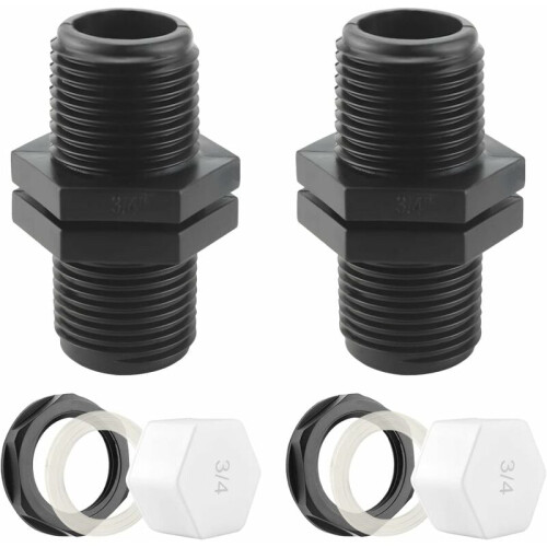 Overflow tank 25 mm bulkhead tank Connection for 1000 liter rainwater ...