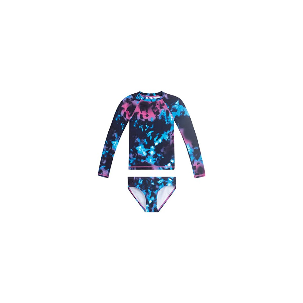 Kanu Surf Girls' Long Sleeve Rashguard Two Piece Swim Rash Guard Set on ...
