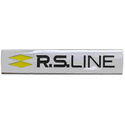 (Chrome)3D Metal RS Line Emblem Car Body Trunk Badge Logo Decal For ...