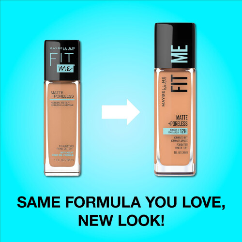 Maybelline New York Fit Me! Matte + Poreless Foundation Nude Beige [125 ...