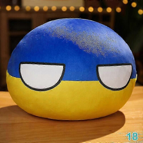 (Ukraine) 10cm Country Ball Plush Toy Polandball Pendant Countryball ...