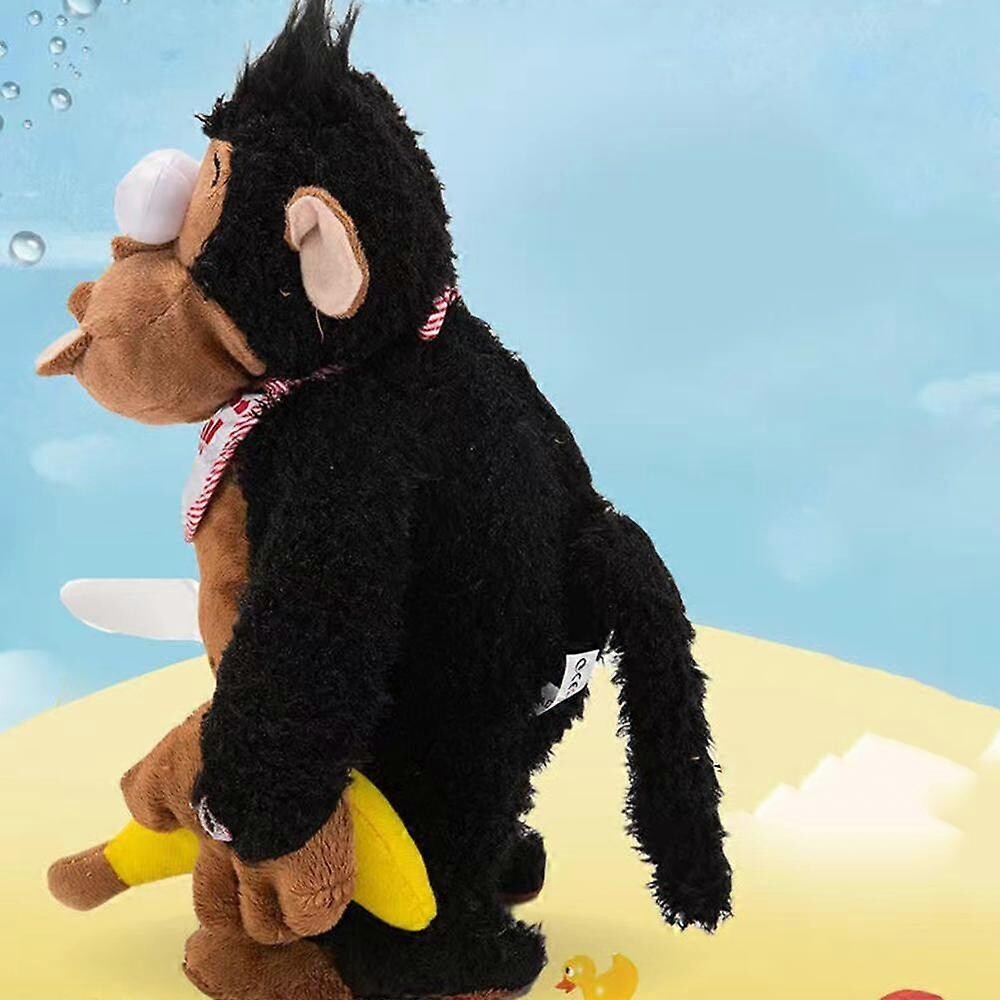 Electric Plush Gorilla Crying Gorilla Eat Banana Magnetic Control ...