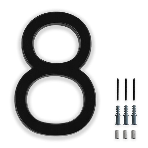 Floating House Number 8 YIPLED 6 Inch Modern House Numbers for Home on ...