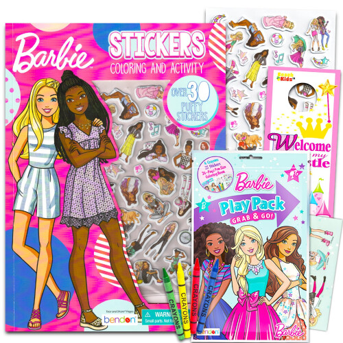 Barbie Coloring Books for Kids Ages 48 Bundle with Barbie Activity Book ...