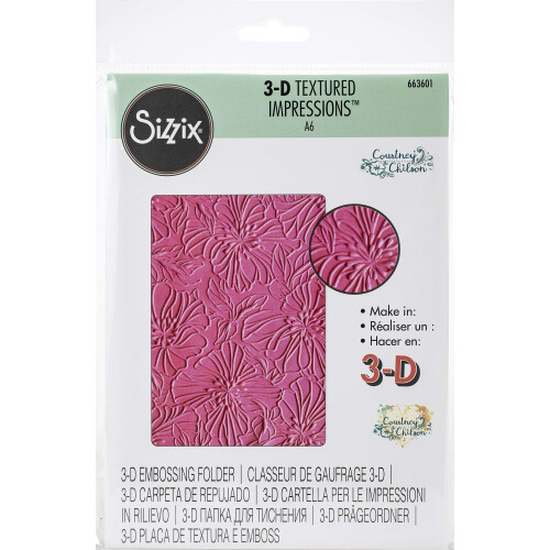 Carpeta de relieve con textura en 3D Sizzix para impresiones en relieve ...