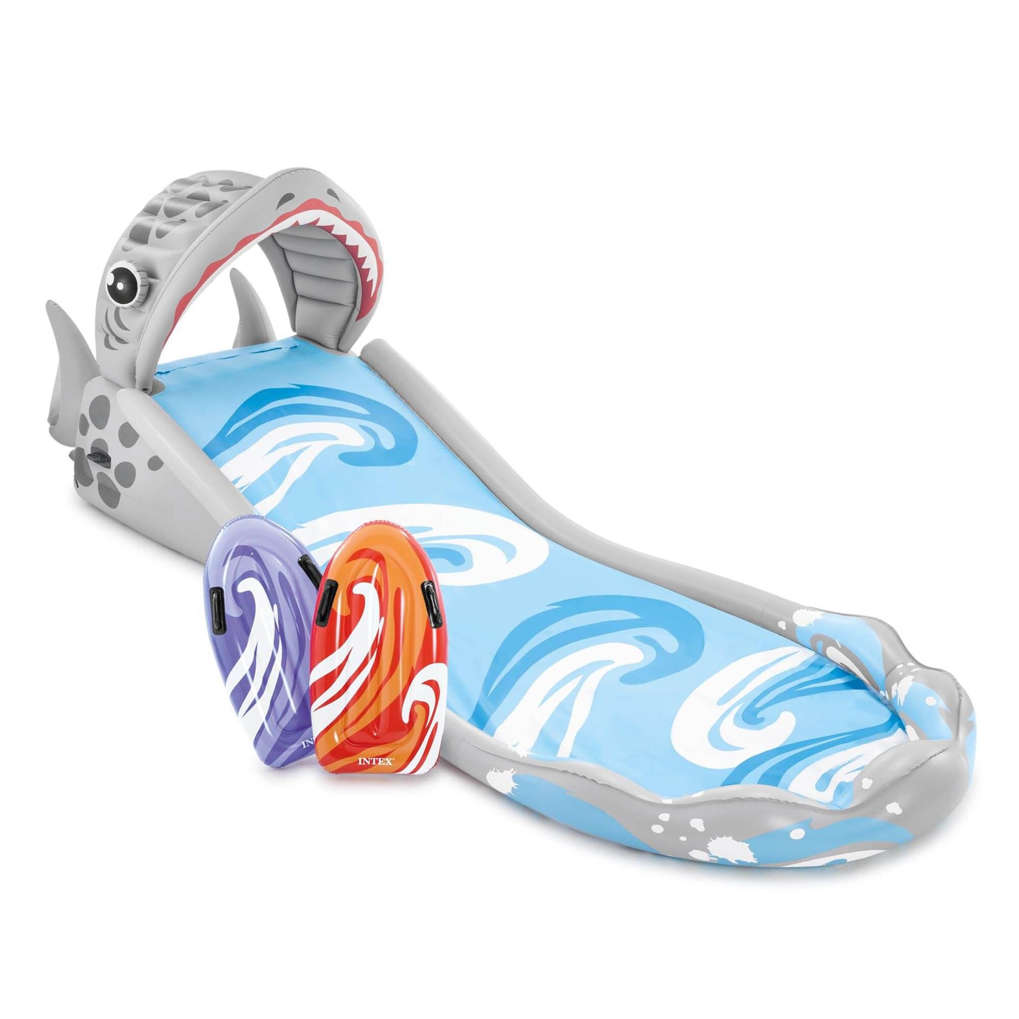 Intex Surf 'N Slide Inflatable 15 Foot Long Kids Outdoor Backyard ...