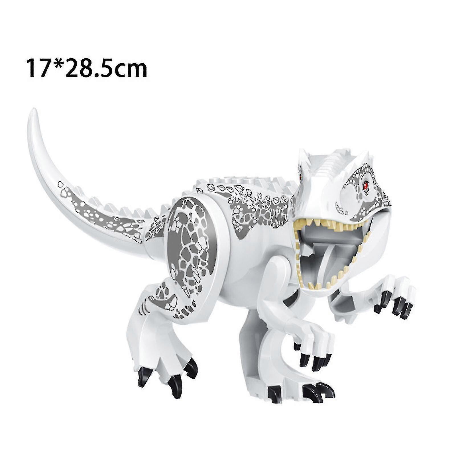 (Tyrannosaurus rex, white) Dinosaur Figures, Indominus T Rex Blocks ...