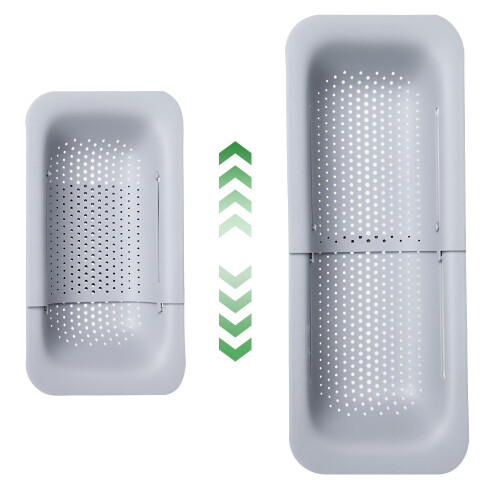 Cestello scolapasta sopra il lavandino, lava frutta e verdura, scola la ...