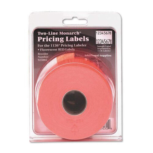Monarch PAXAR Two-Line Easy-Load Pricemarker Labels 0.625 x 0.875 ...