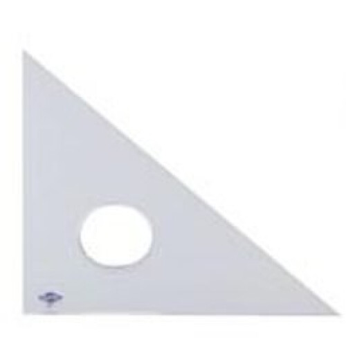 Pacific Arc Drafting Triangle, 10-inch, 45/90 Degrees, Clear Acrylic on ...
