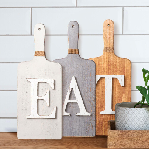 Barnyard Designs Hanging Eat Sign for Kitchen Wall Decor - Kitchen Wall ...