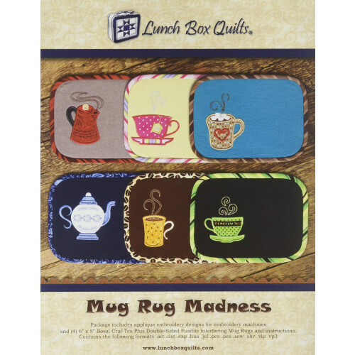 Lunch Box Quilts Mug Rug Madness Pattern Small Beige on OnBuy