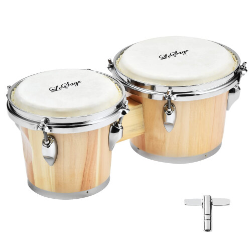 LeSage Bongos Drum for Kids Adults Beginner Bongos 7 in and 8 in ...