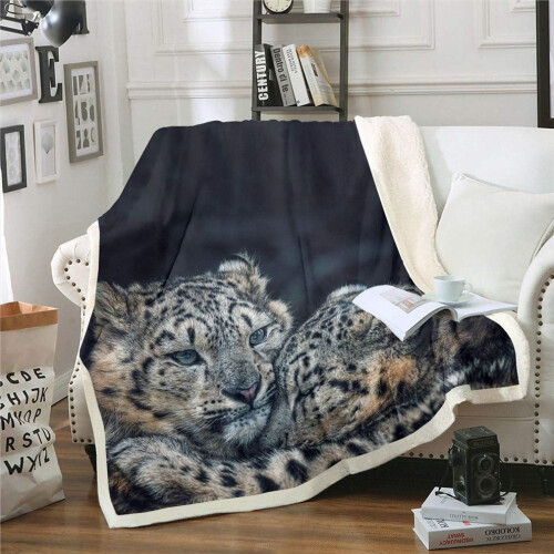(60"x80", Style2) Wildlife 3D Printed Throw, Discover the magic of 3D ...