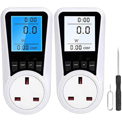 Power Meter Energy Monitor Plug Electricity Usage Monitor Power ...