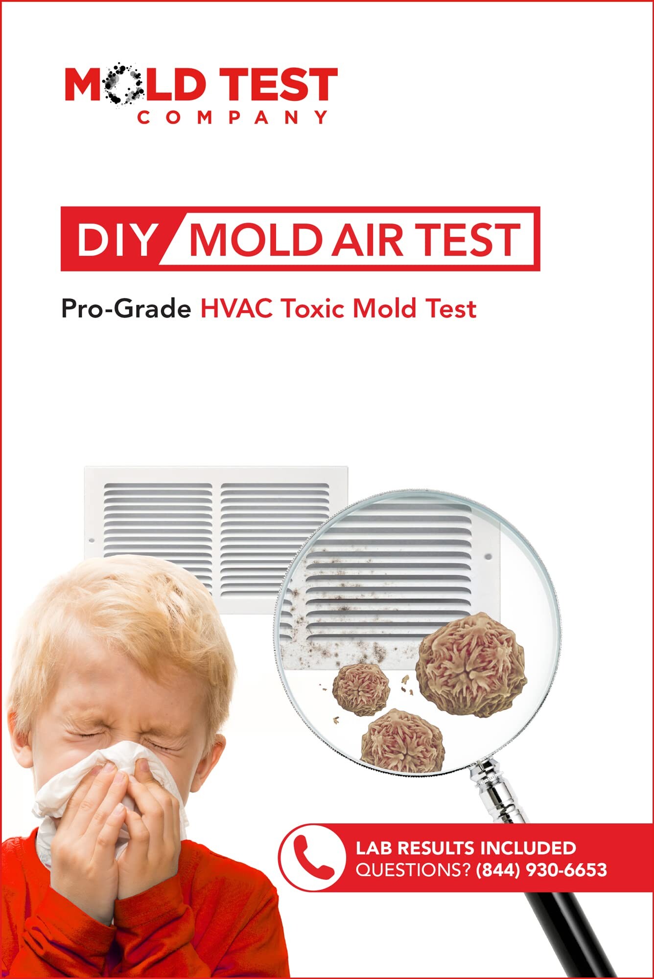 HVAC Mold Test Kit Professional Grade Kit Tests up to 10 Locations for ...