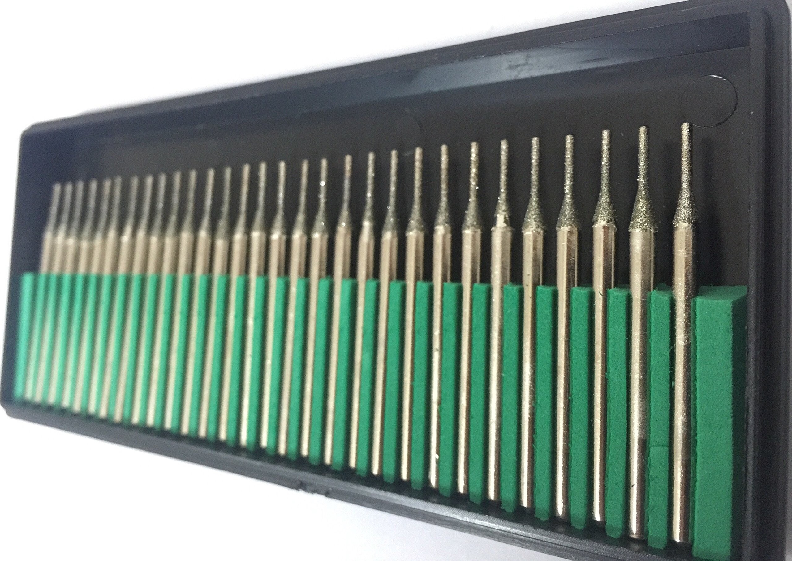 60 balen 1mm diamantov vrtacka perky Plov mule z morskho skla Drahokamy ...