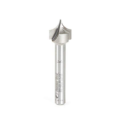 Amana Tool 56123 Carbide Tipped Point Cutting Roundover Router Bit ...