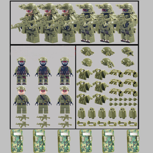 (Style E) Ghost Commando Special Forces Building Blocks Military Weapon ...