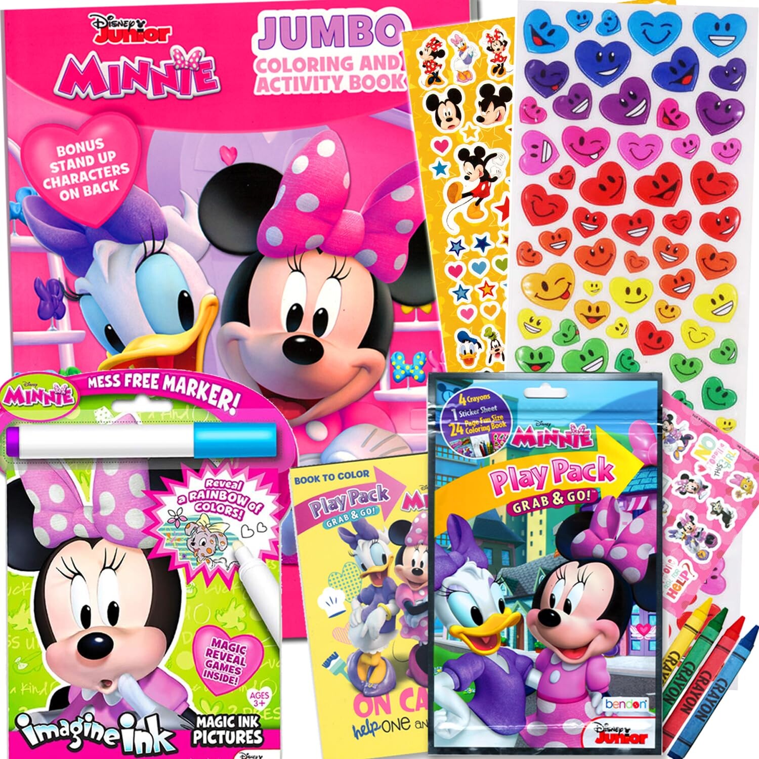 Coffret de livres de coloriage et d'activités Disney Minnie Mouse avec ...