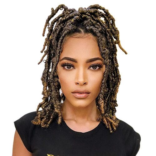 Niseyo 6 Packs Butterfly Locs Crochet Hair 12 Inch Pre Looped ...